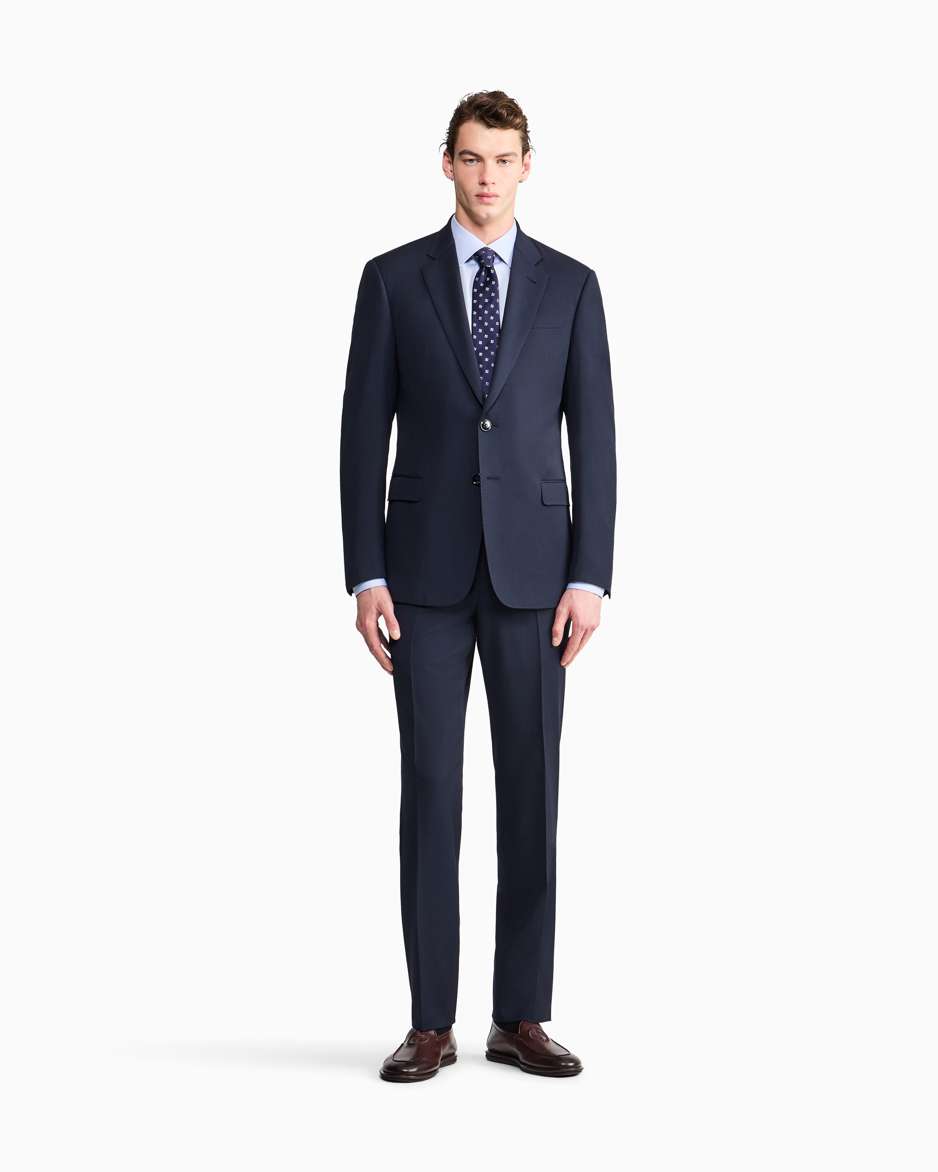 GIORGIO ARMANI regular-fit shirt in cotton twill